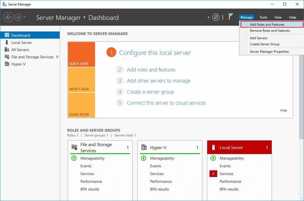 Installing Roles and Features to VHD in Windows Server 2016 - Tactig