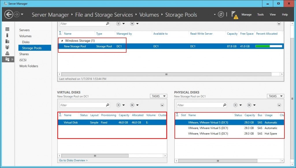 How to Create a Storage Pool in Windows Server 2016? - Tactig