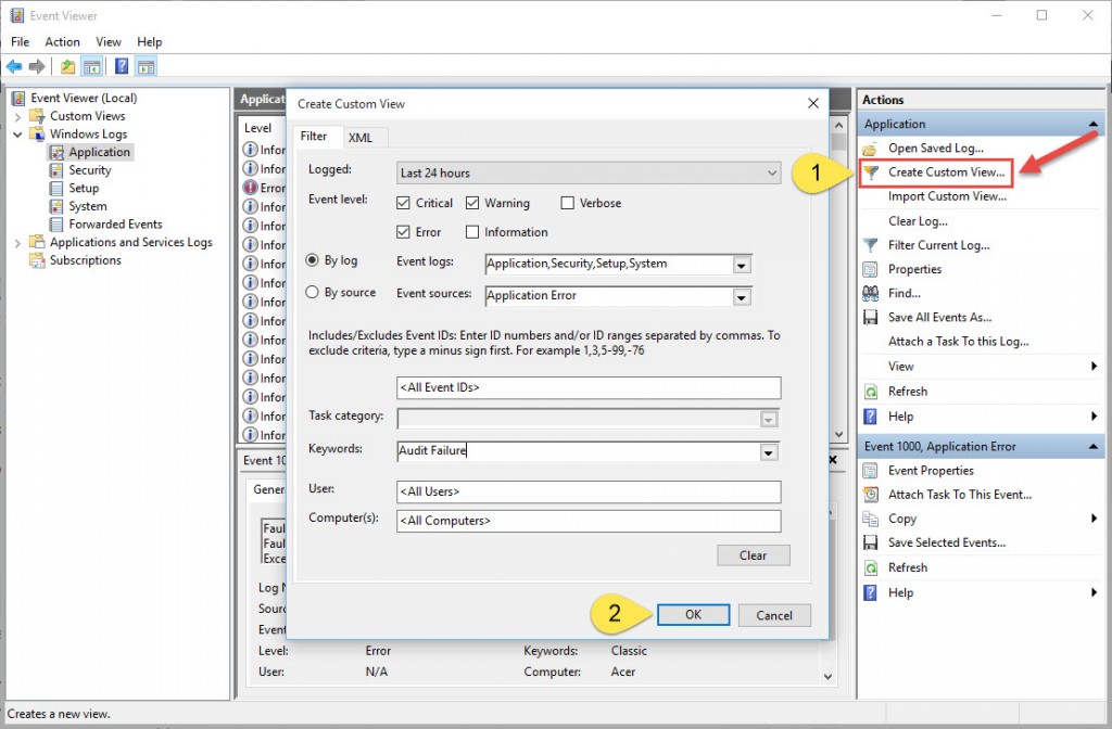 How to Configure and Analyze Event Logs in Windows 10? - Tactig