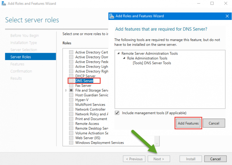 Install DNS Server on Windows Server 2016 fully step by step - Tactig