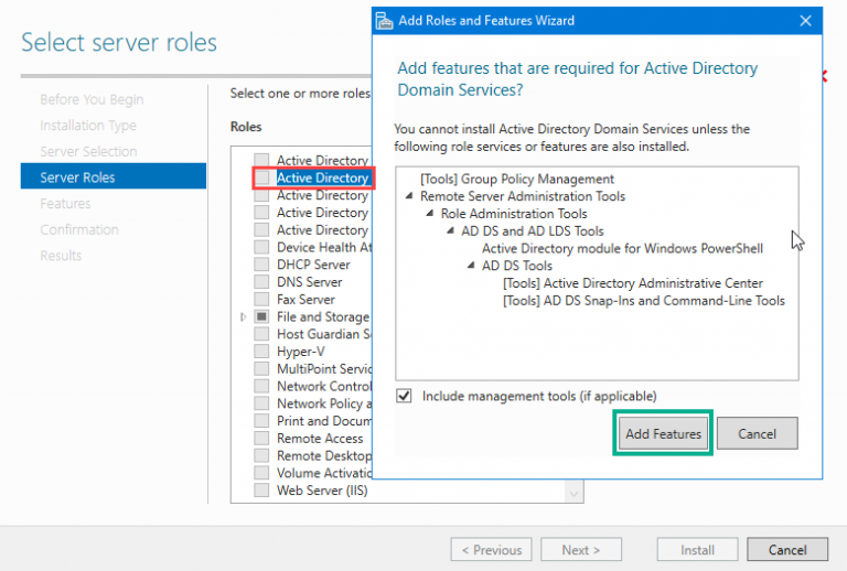 Install Active Directory on Windows Server 2016 step by step - Tactig