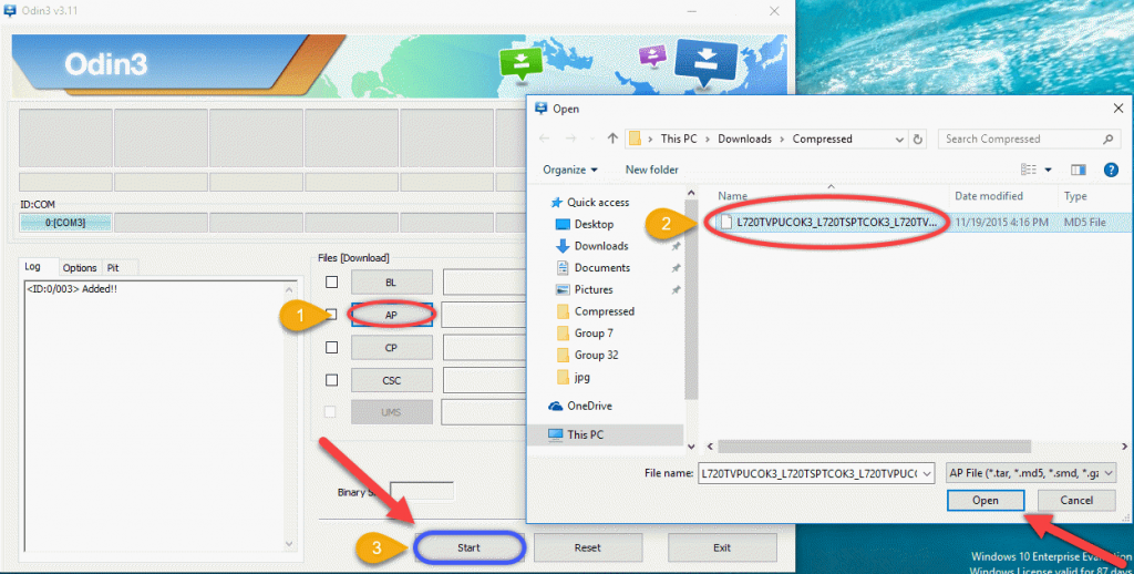 How to Update Samsung ROM/Firmware Via Odin? (Flash Samsung Stock ROM) - Tactig