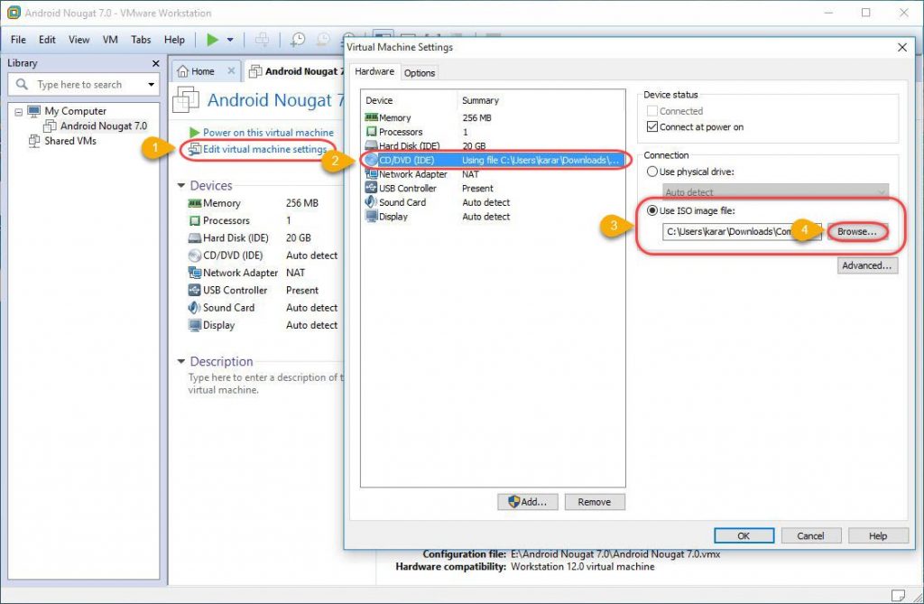 How to Install Android 7.0 Nougat on VMware Step by Step? - Tactig