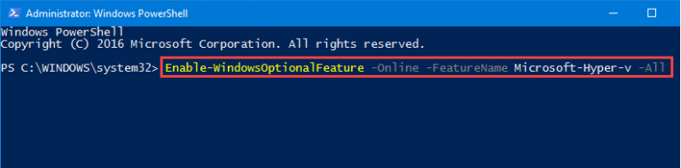 Install or Enable Hyper-v Virtualization on Windows 10 - Tactig